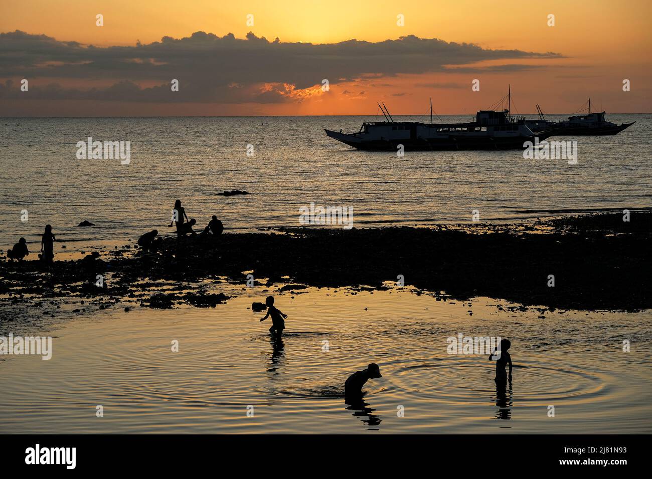Gasan, Philippines - April 2022: Sunset at Gasan beach on April 19 ...