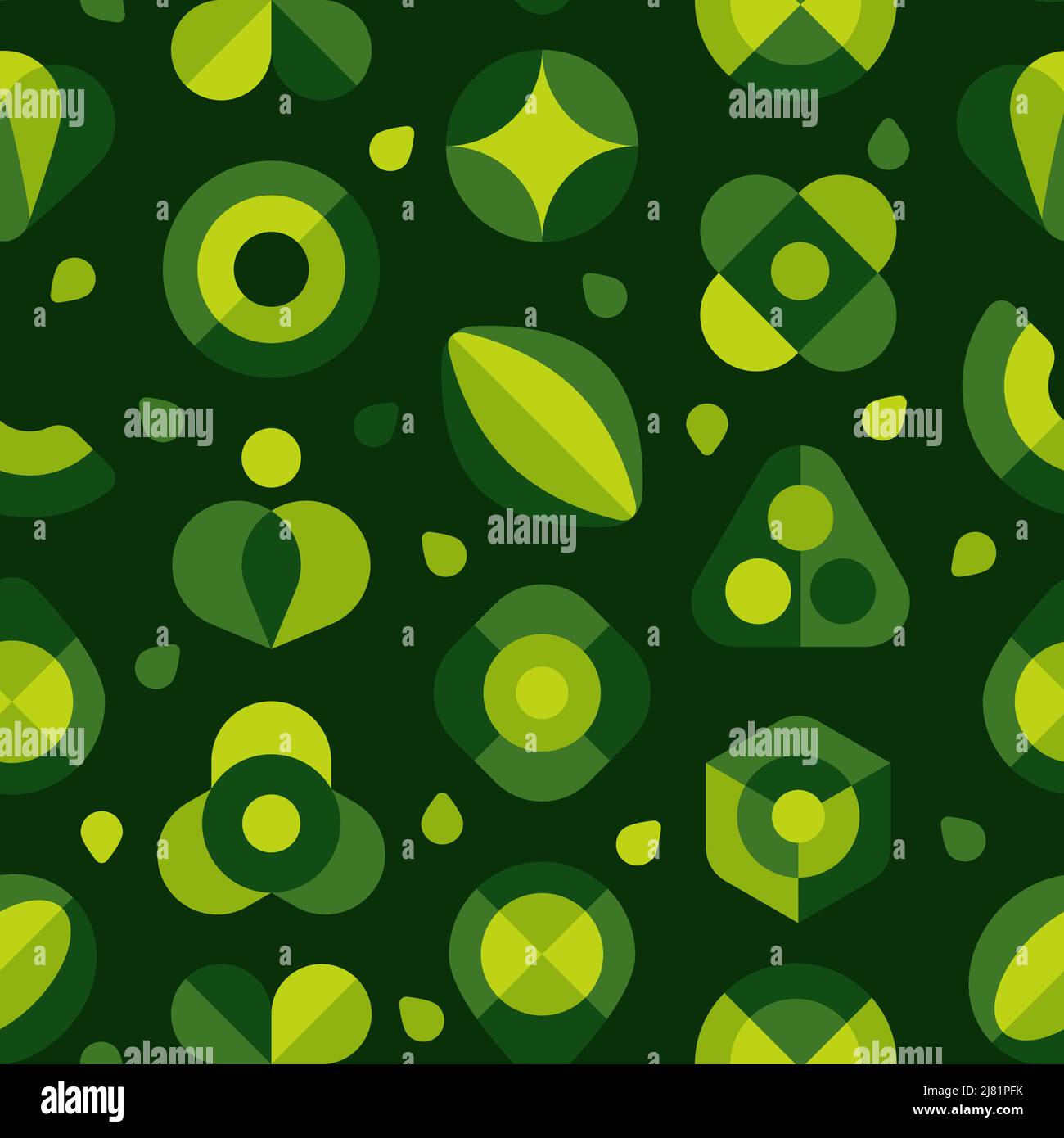 Green geometric shapes hi-res stock photography and images - Alamy