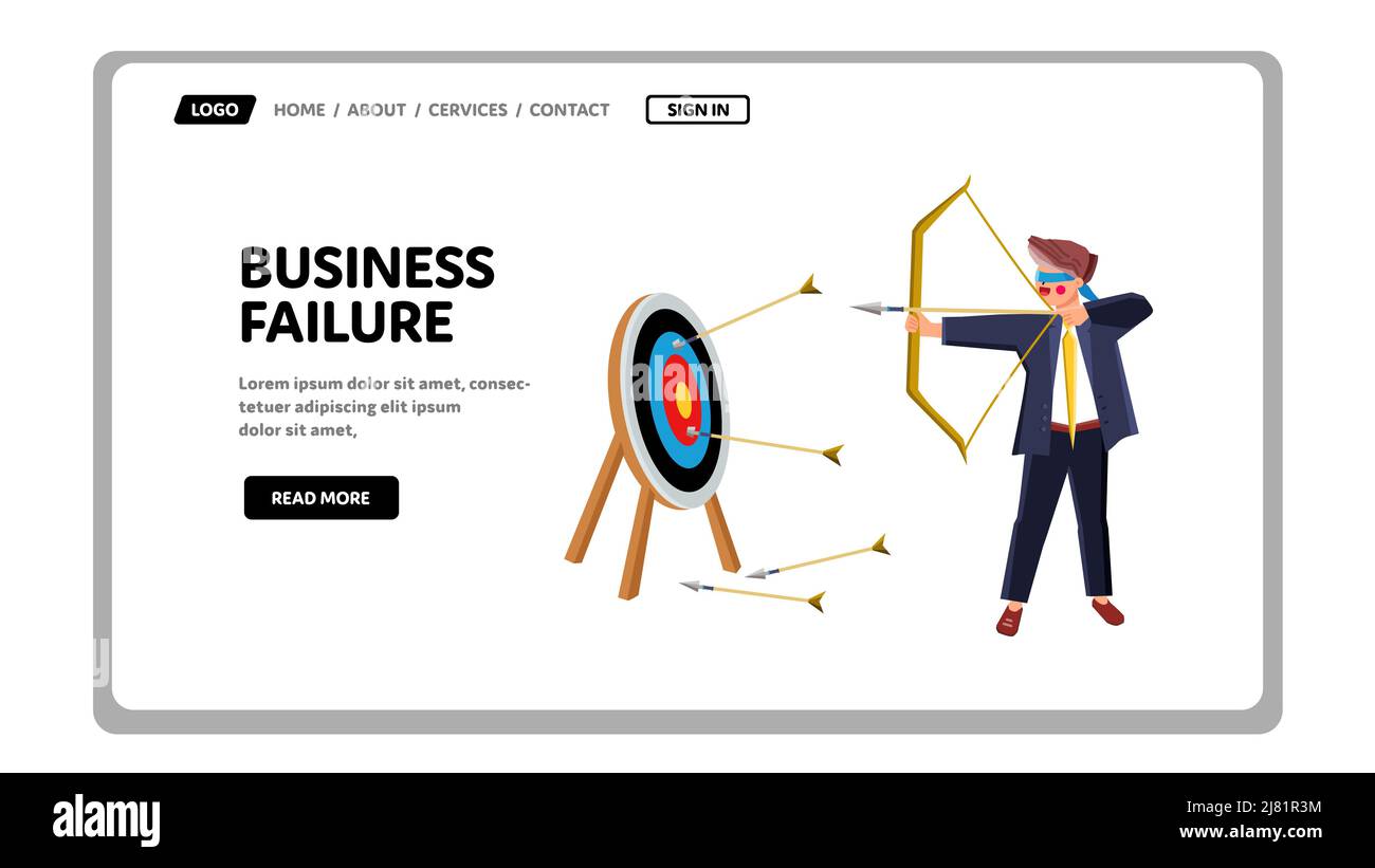 Business Failure And Financial Problem Vector Stock Vector Image & Art ...