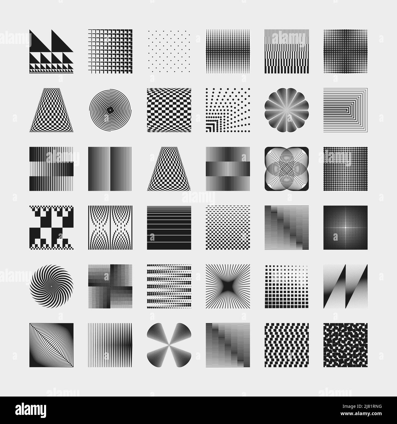 Abstract vector symbols collection with random effect inspired by ...