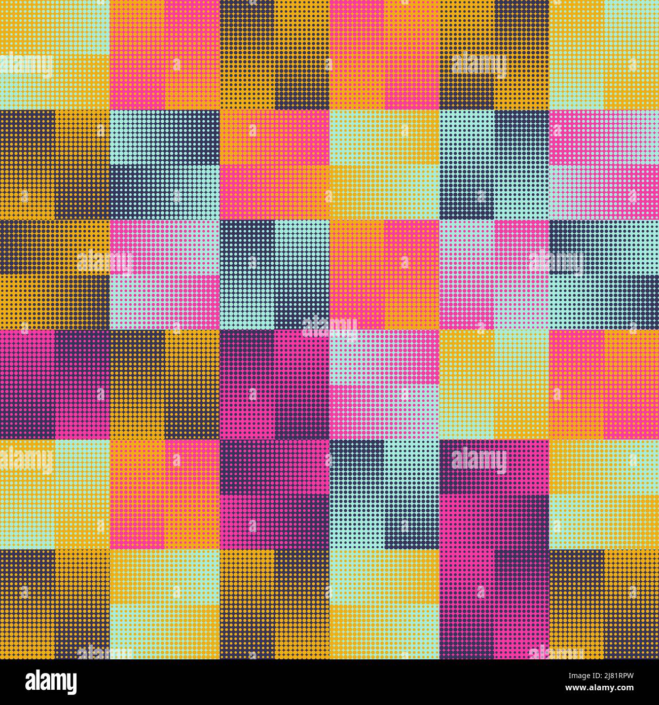 Colorful abstract vector pattern artwork made with various geometric ...