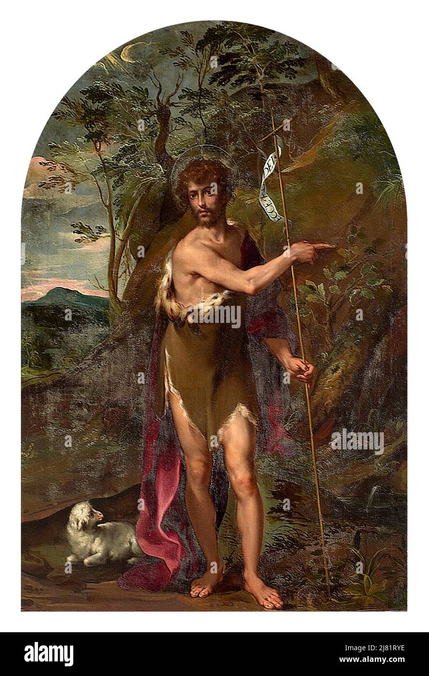 San Giovanni Battista - olio su tela - Francesco Vanni - 1588 ...