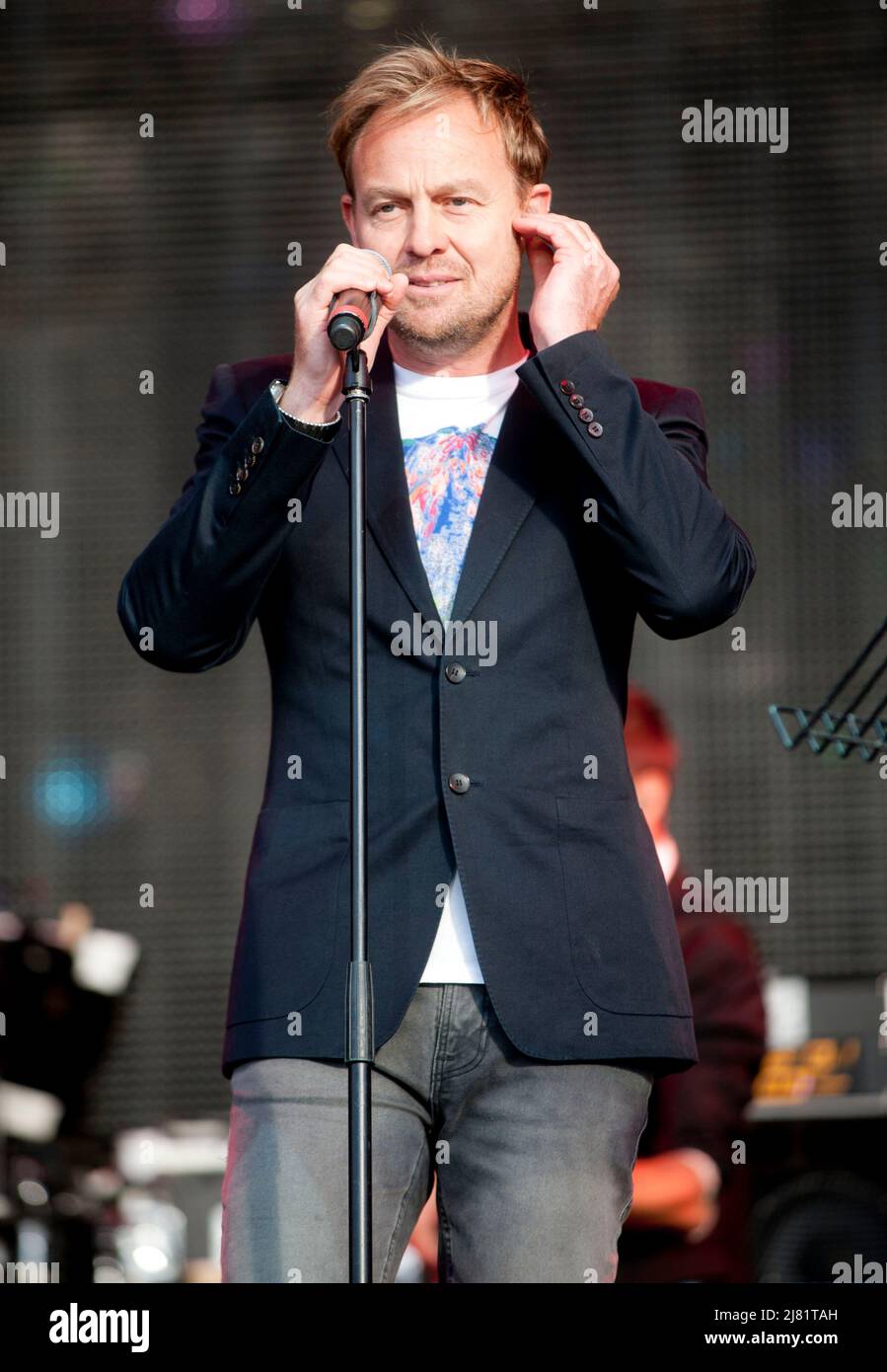 Jason Donovan performs on stage at Rewind South 80s Music Festival at ...