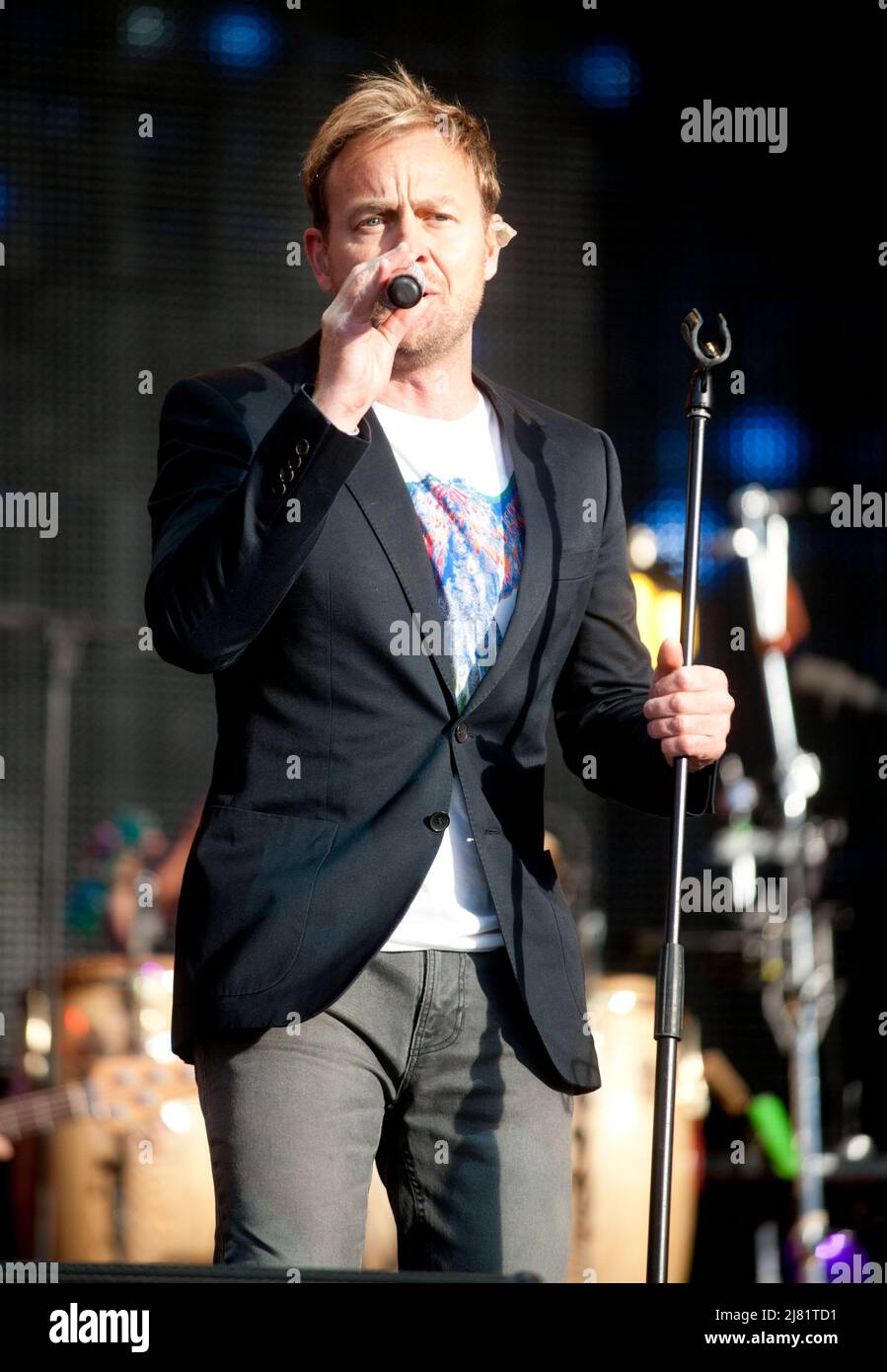 Jason Donovan performs on stage at Rewind South 80s Music Festival at ...