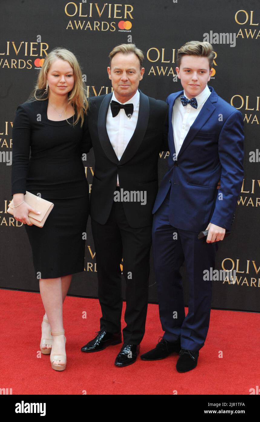 Zac Donovan, Jason Donovan and Jemma Donovan at the Olivier Awards 2018 ...