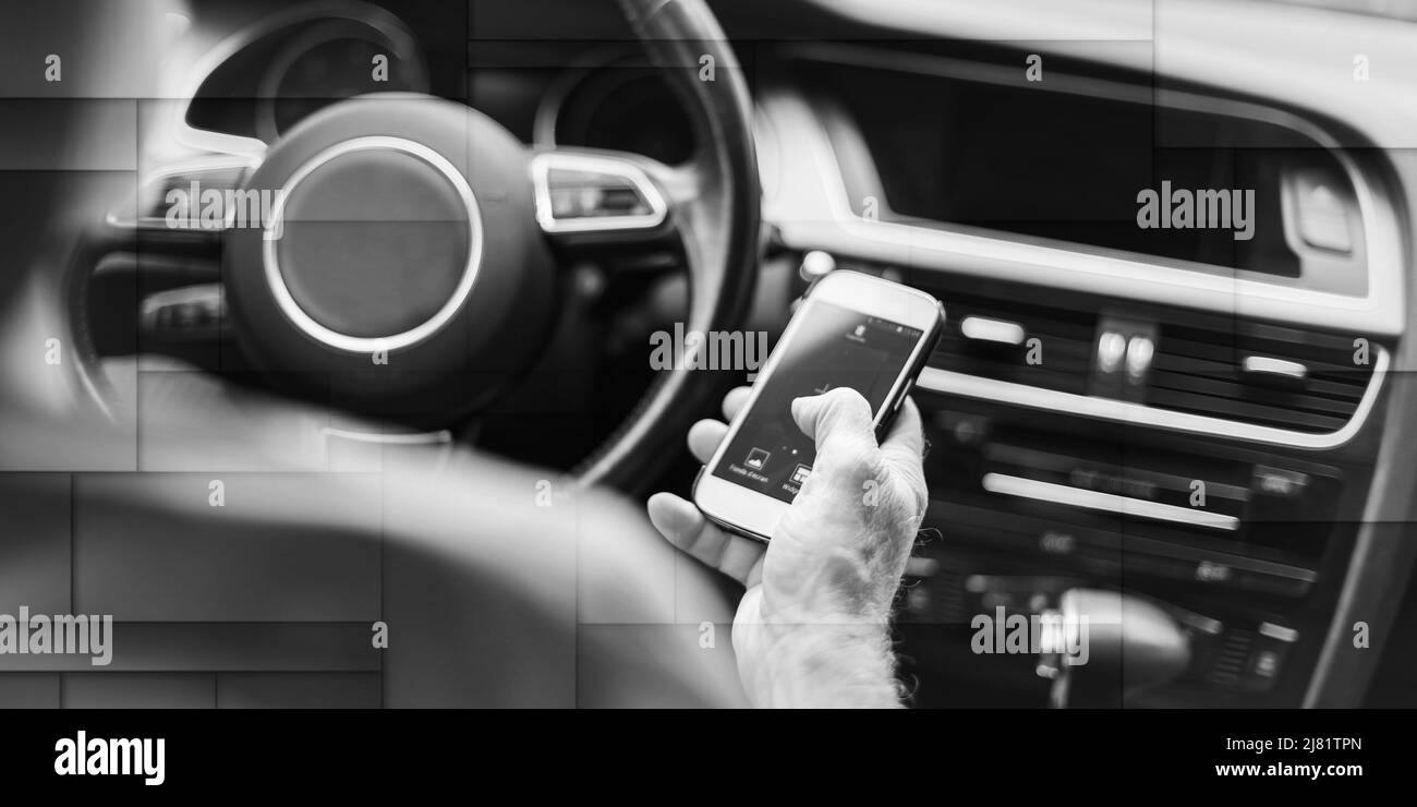 People Talking On The Phone While Driving
