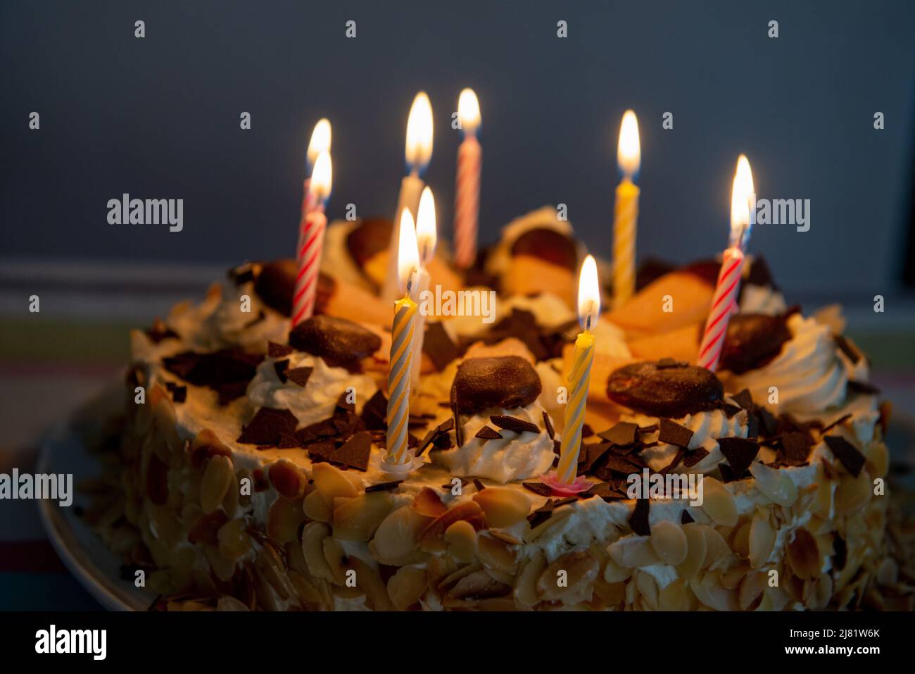 Birthday cake . Geburtstagstorte Stock Photo - Alamy