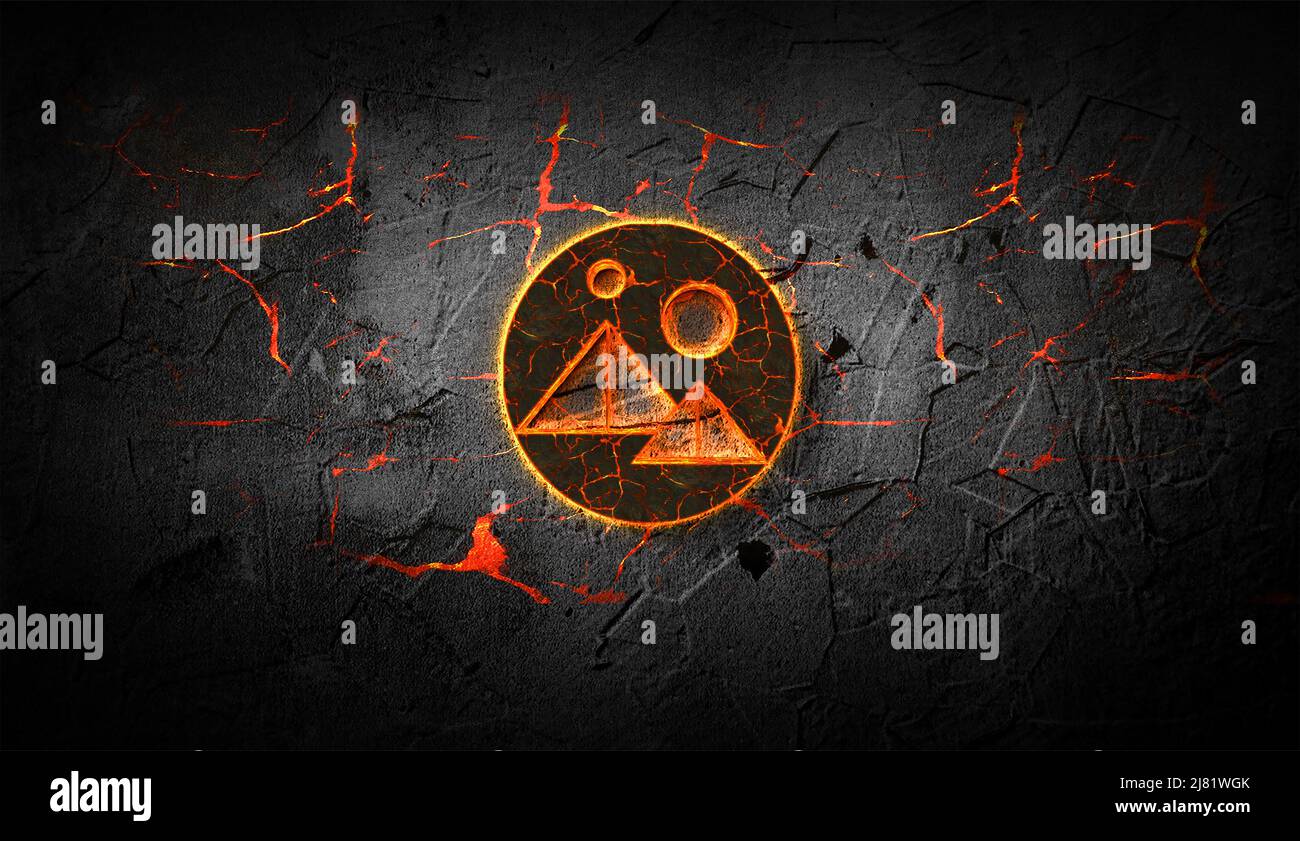 3D rendering cryptocurrency decentralend coin on colorful background ...