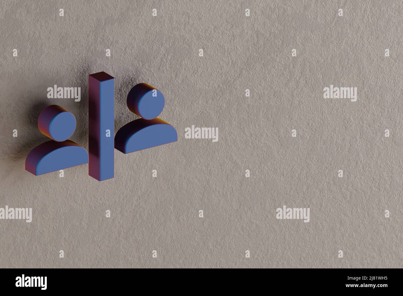 Beautiful abstract illustrations Blue Safety Divider symbol icons on a ...