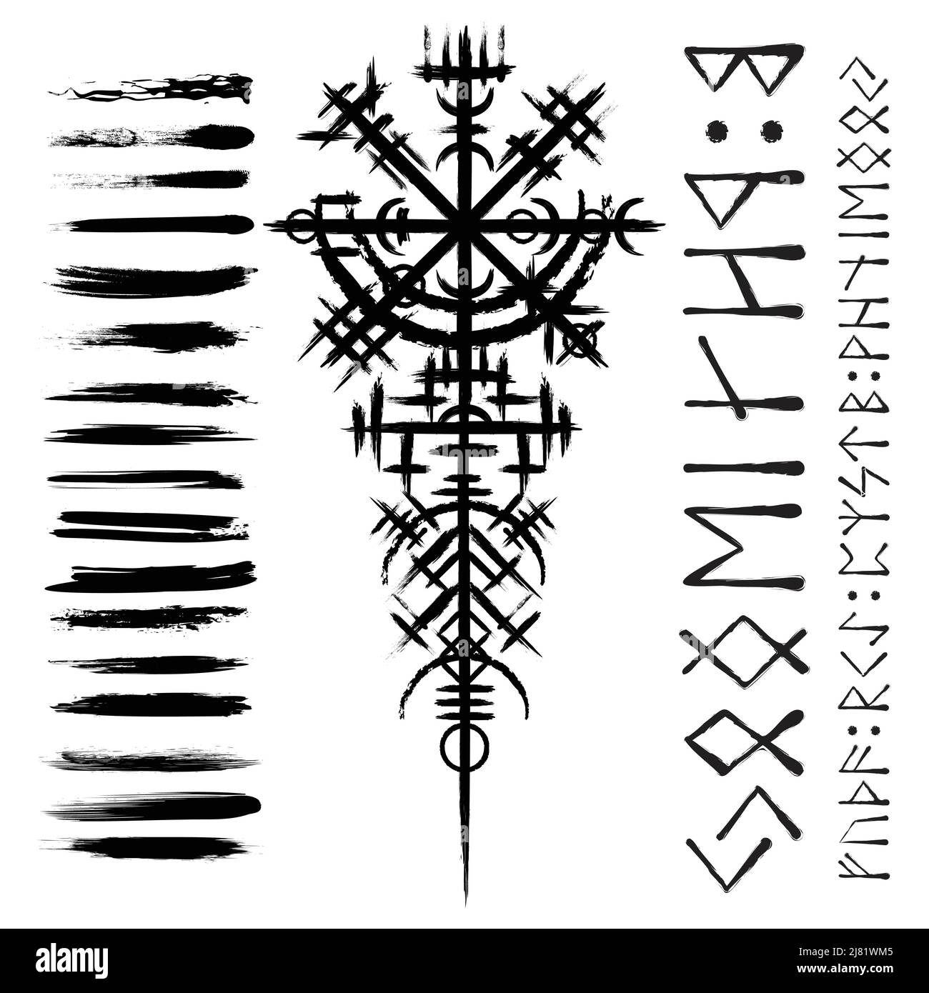 Set old norse scandinavian Cut Out Stock Images & Pictures - Alamy