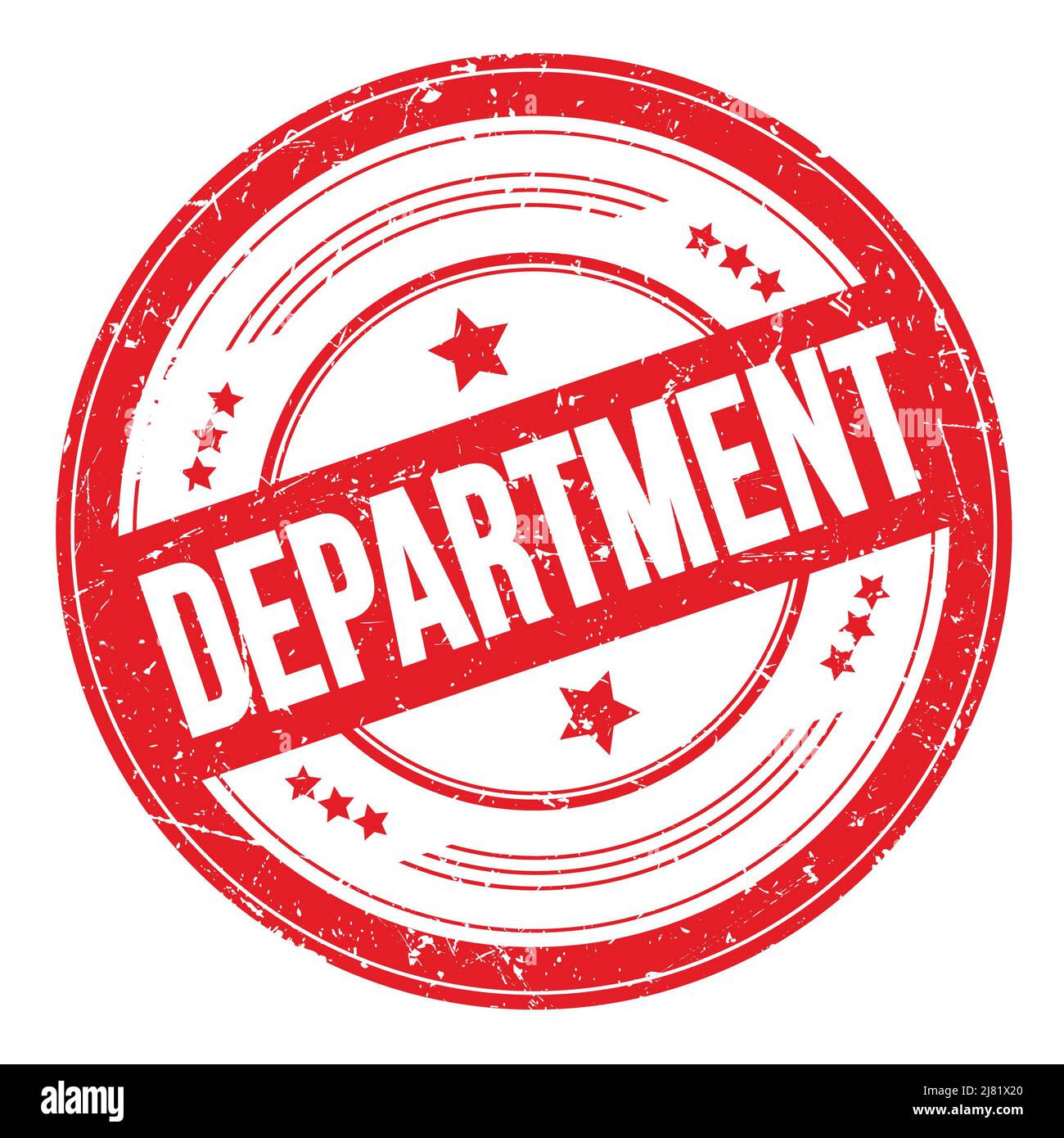 DEPARTMENT text on red round grungy texture stamp Stock Photo - Alamy