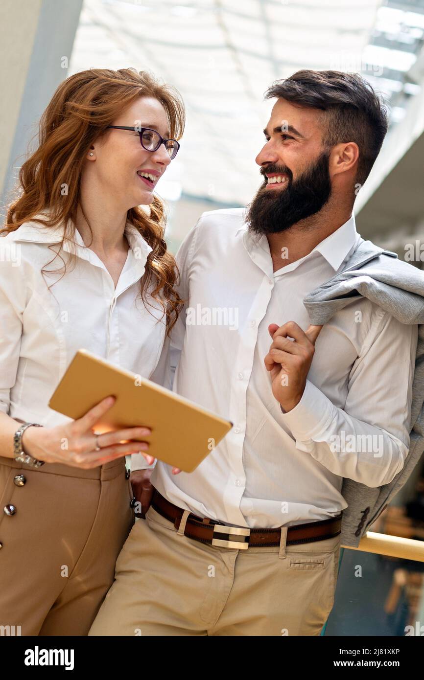 Happy business woman having fun hi-res stock photography and images - Alamy