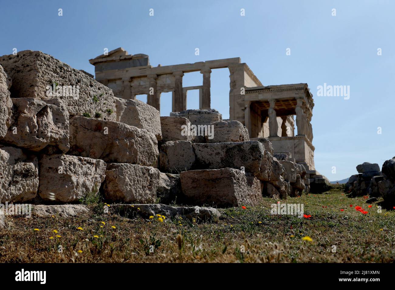 Erechtheion Temple with Caryatids, Caryatid Porch, Acropolis, Athens ...