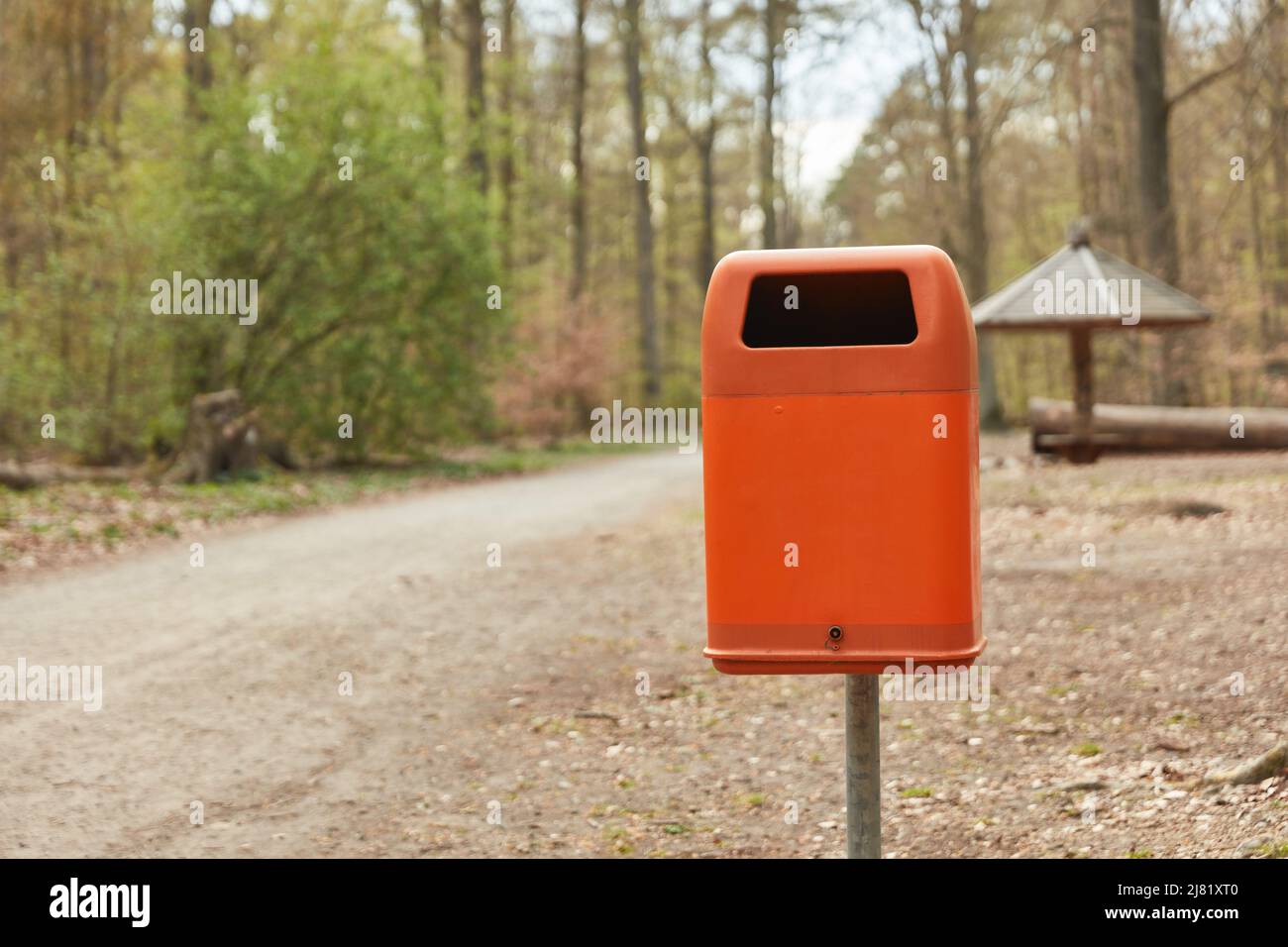 Orange garbage bin hi-res stock photography and images - Alamy