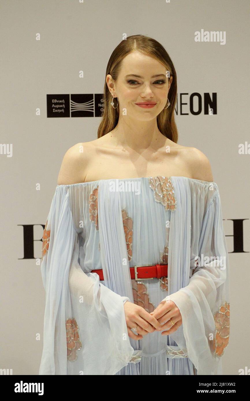 Actress EMMA STONE at the premiere of the short, silent black and white ...