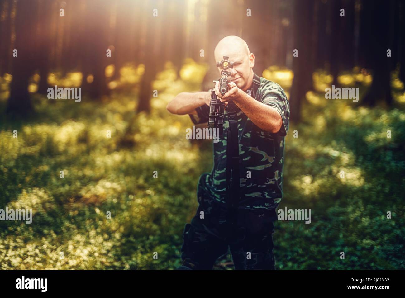 Outdoor airsoft field hi-res stock photography and images - Alamy