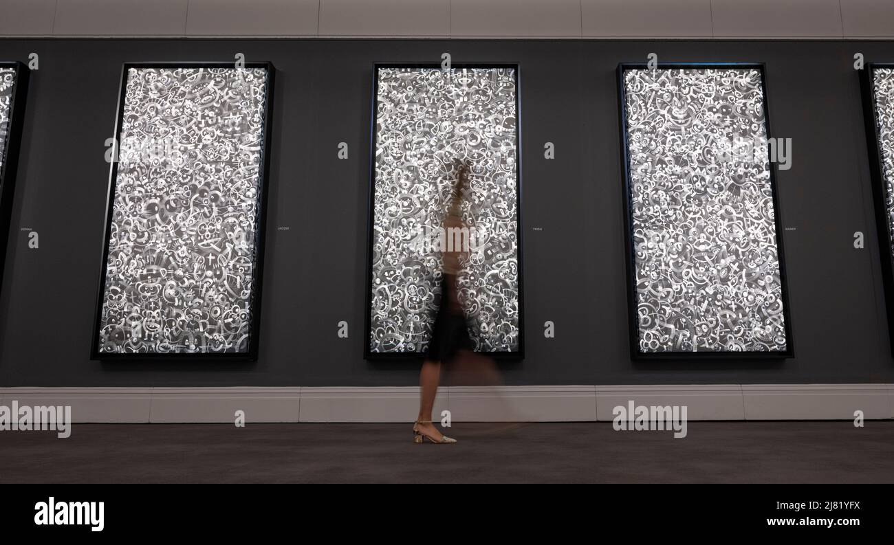 Sotheby’s, London, UK. 12 May 2022. Robbie Williams and creative ...