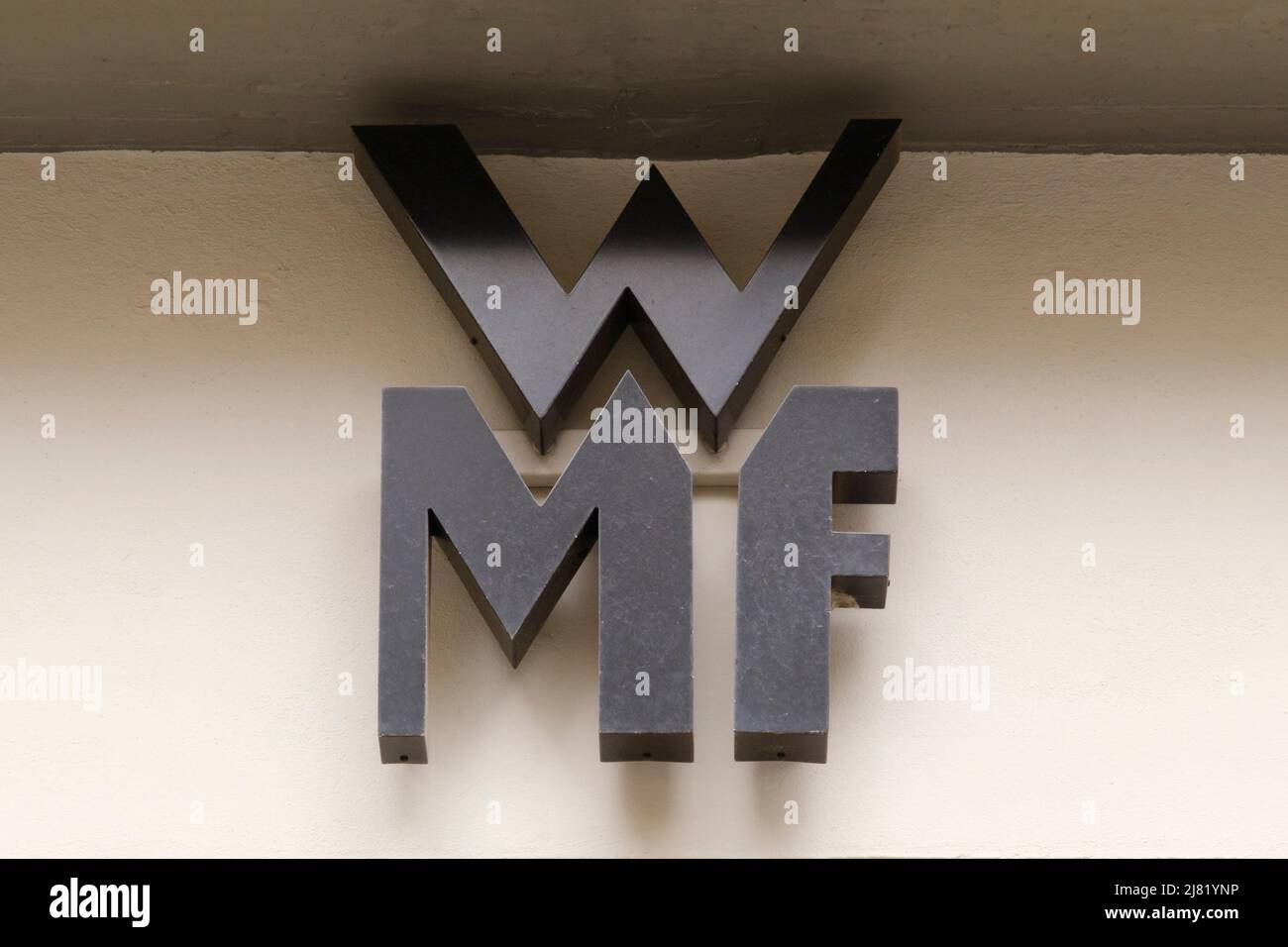 Sign and logo of WMF Stock Photo - Alamy