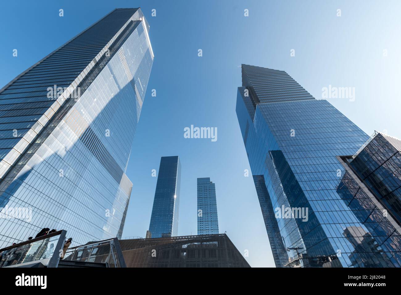 High-rise buildings in the financial district of the city Stock Photo ...