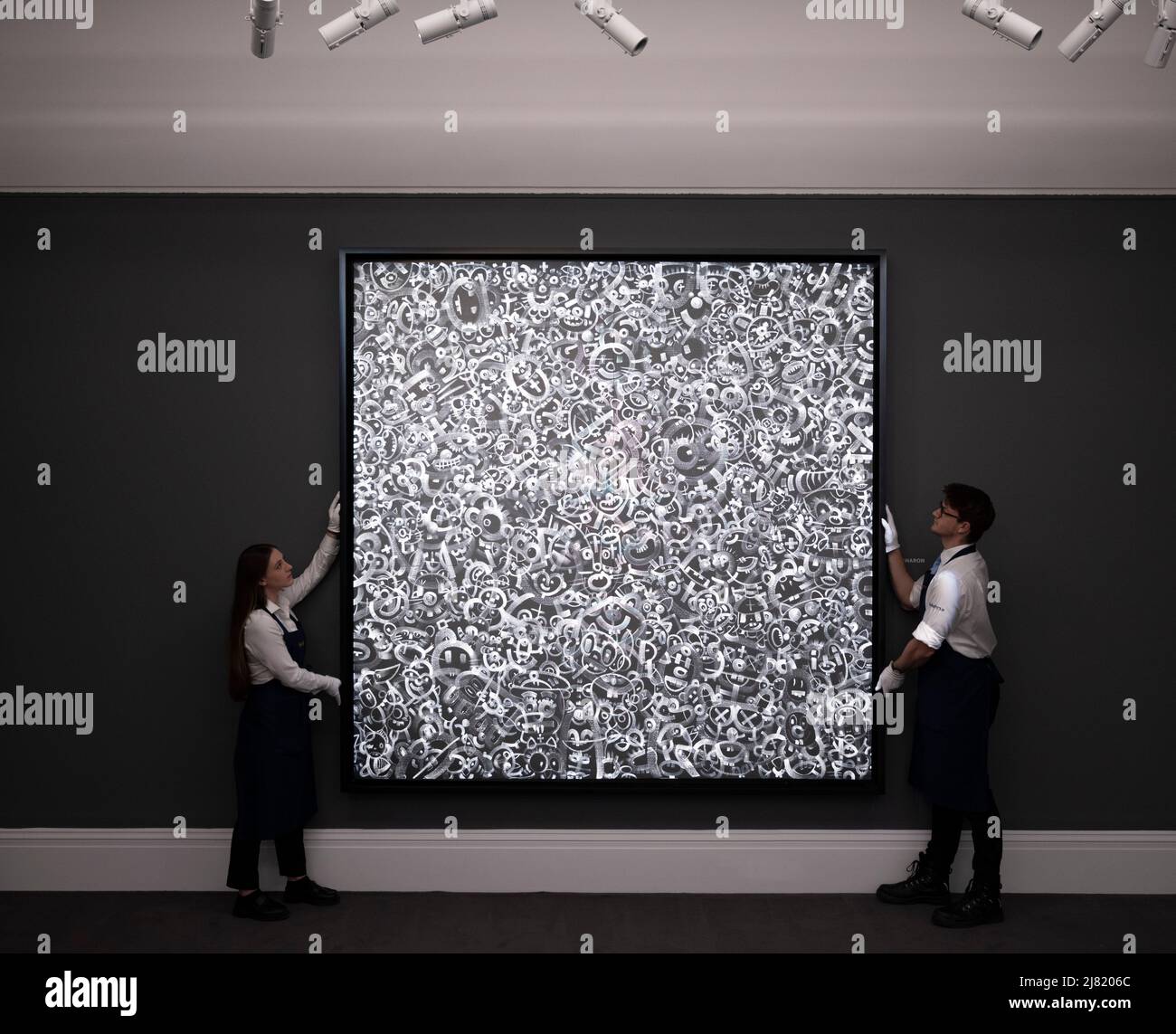 Sotheby’s, London, UK. 12 May 2022. Robbie Williams and creative ...