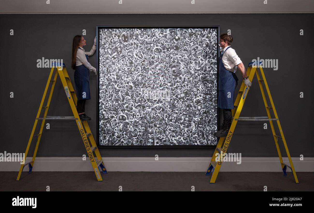 Sotheby’s, London, UK. 12 May 2022. Robbie Williams and creative ...