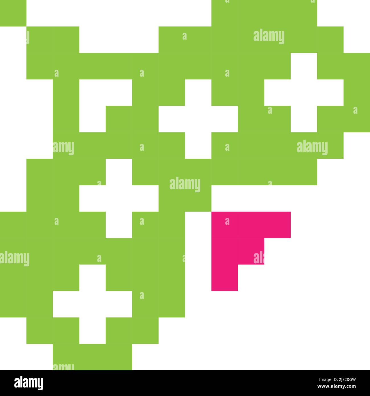 Flower decoration pixel art vector. corner border design for Invitation ...