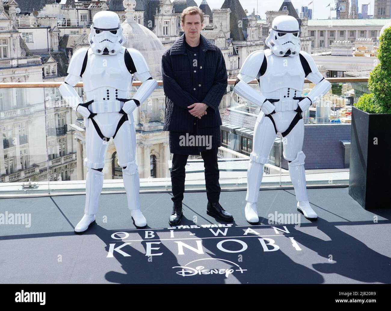 Ewan McGregor, Hayden Christensen and Moses Ingram at a photo call ...