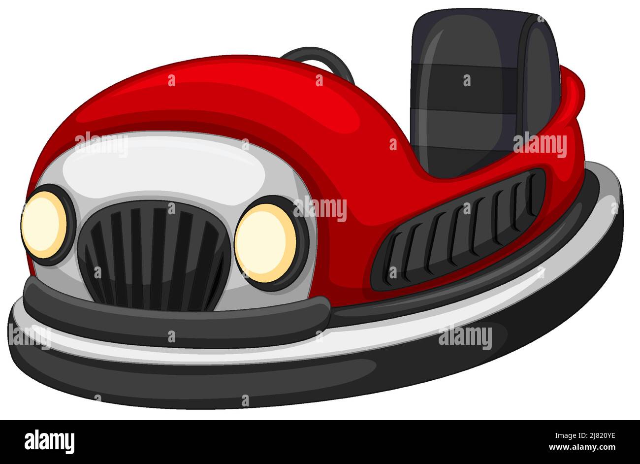 Bumper car in cartoon style illustration Stock Vector Image & Art - Alamy