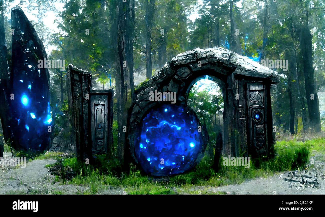 Gate to round altar hi-res stock photography and images - Alamy