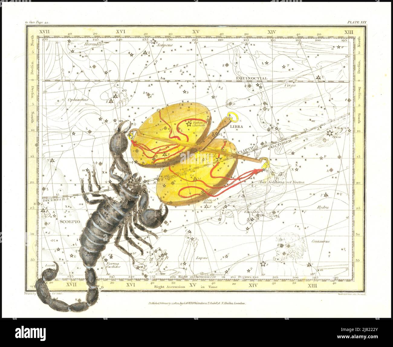 Scorpio star map zodiac hi-res stock photography and images - Alamy