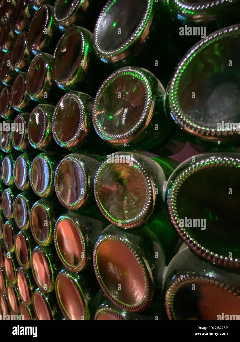Old beer bottles in the brewery Stock Photo - Alamy