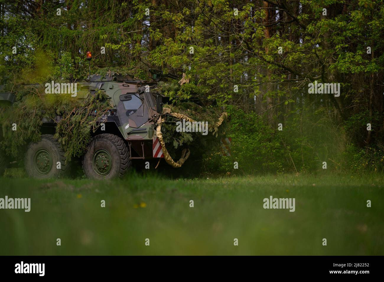 Munster, Germany. 10th May, 2022. A Bundeswehr wheeled tank of the type ...