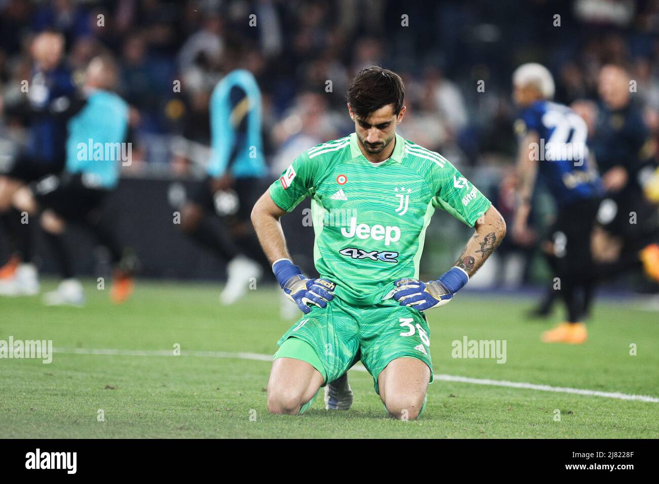Mattia Perin goalkeeper of Juventus reacts during the Italian cup ...