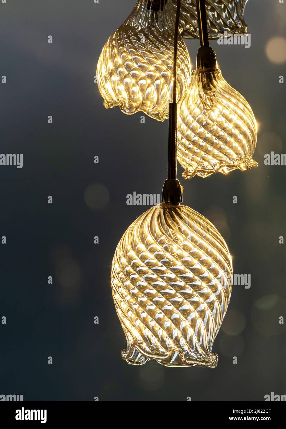 Glass light surrounds backlit by the sun Stock Photo - Alamy