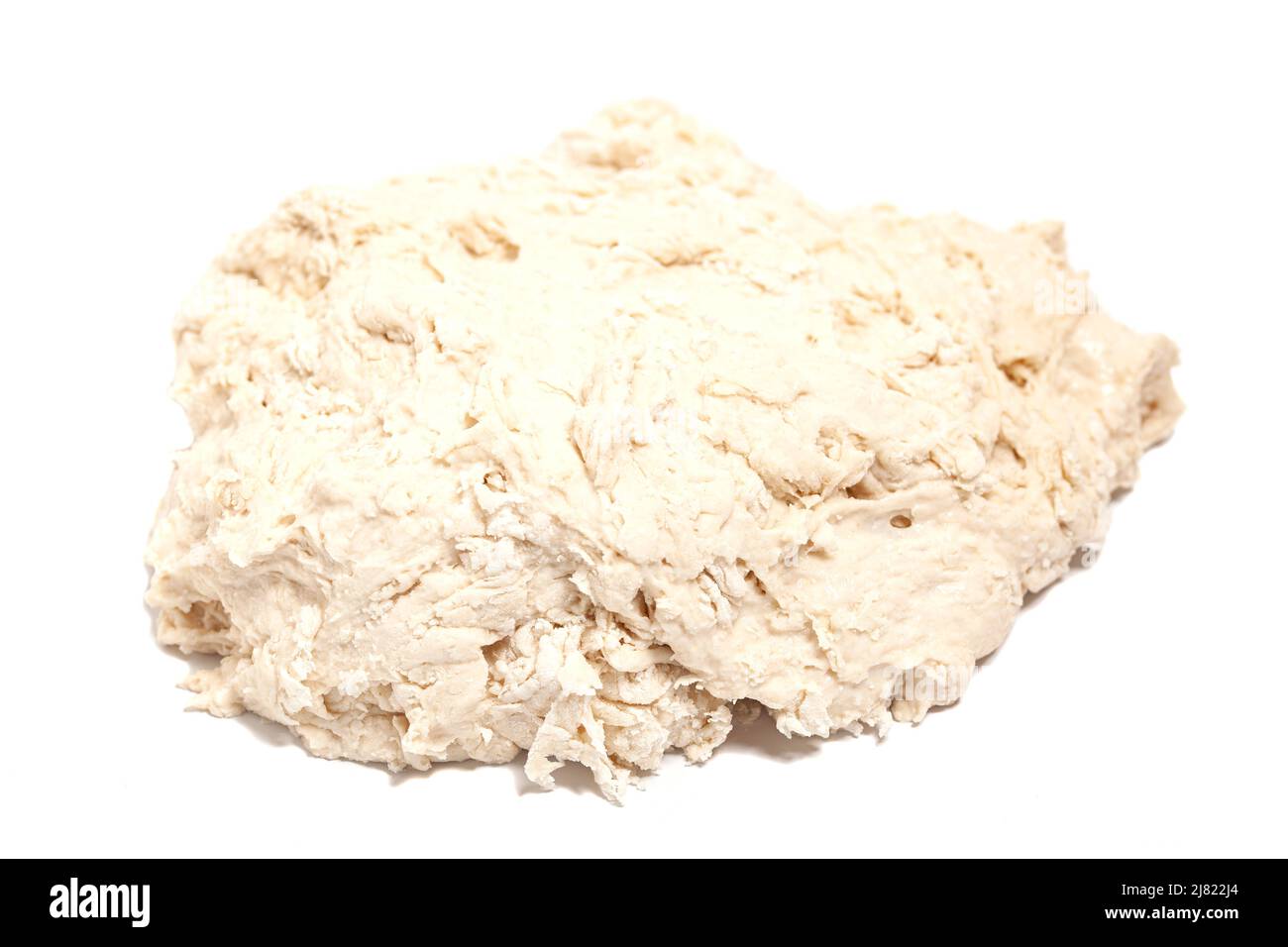 Fresh dough isolated on white background Stock Photo - Alamy