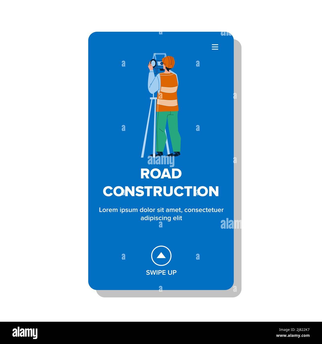 Road Construction Building Engineer Man Vector Stock Vector Image & Art ...