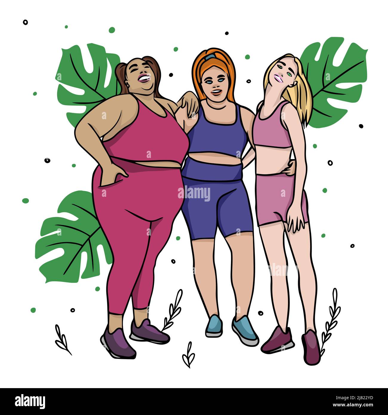 Fat And Thin Cartoon