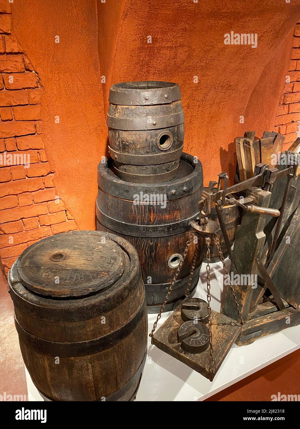 Kettles for brewing beer in an old brewery Stock Photo - Alamy