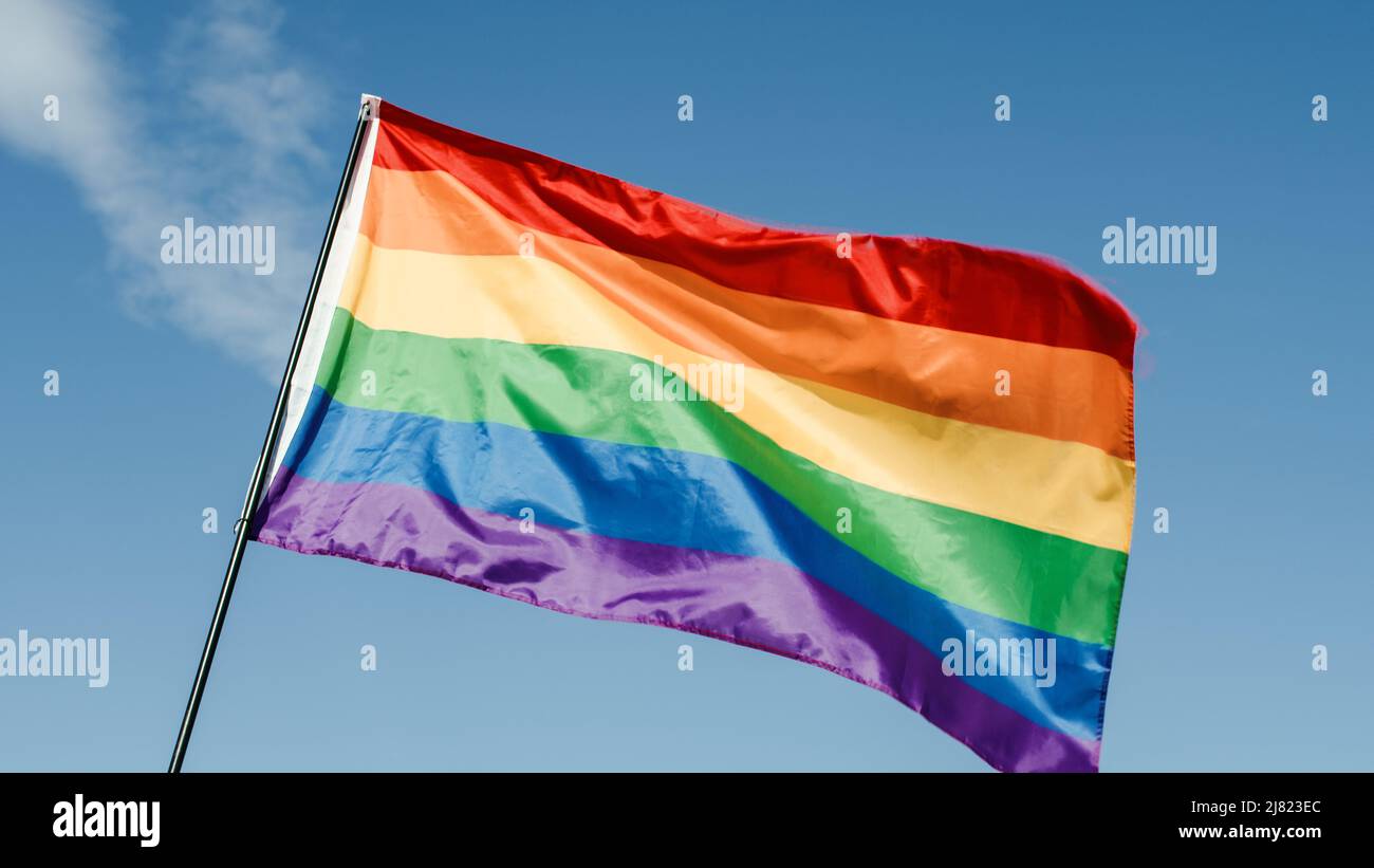 Peace flag weaving wind hi-res stock photography and images - Alamy