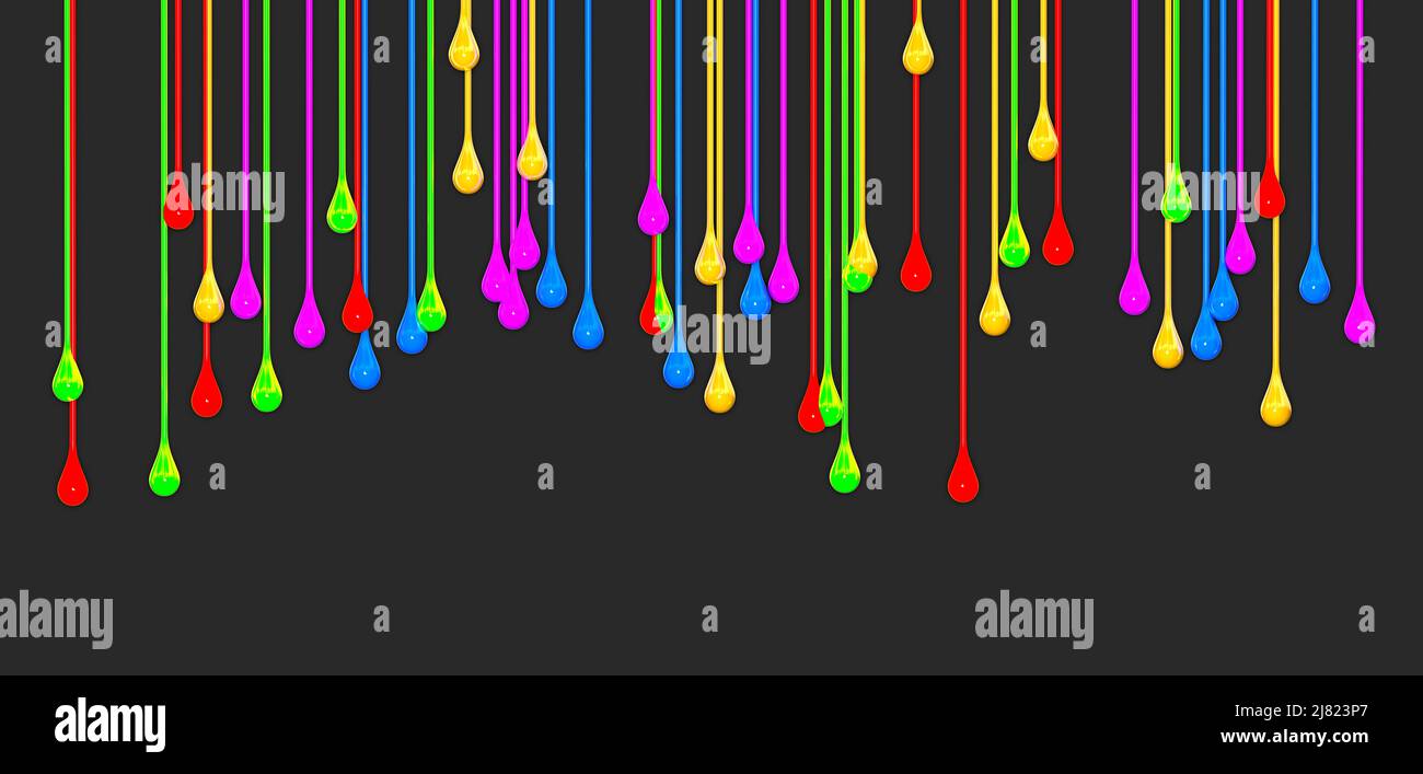 Dripping paint rainbow hi-res stock photography and images - Alamy