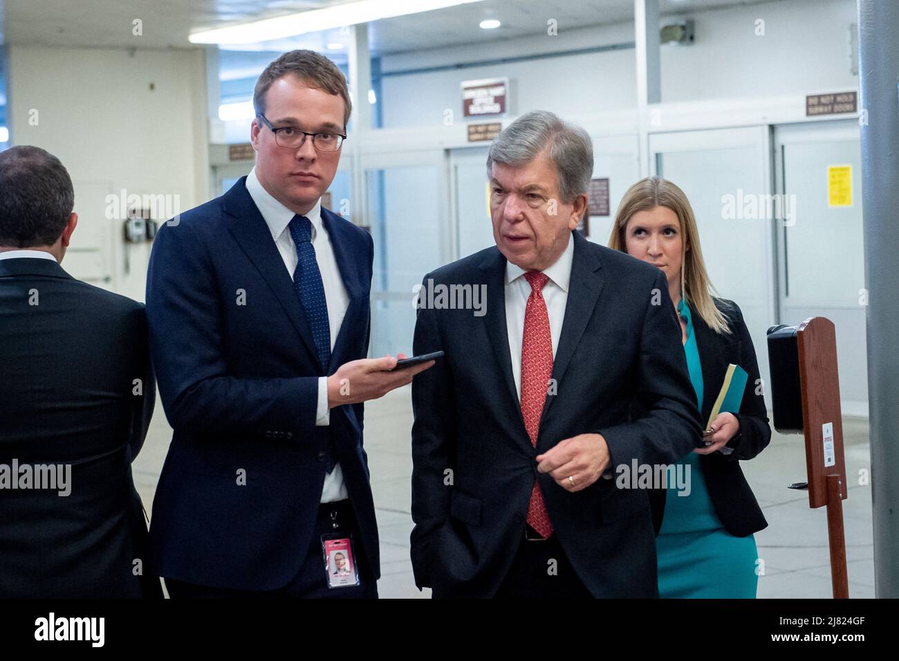 United States Senator Roy Blunt (Republican of Missouri) walks through ...