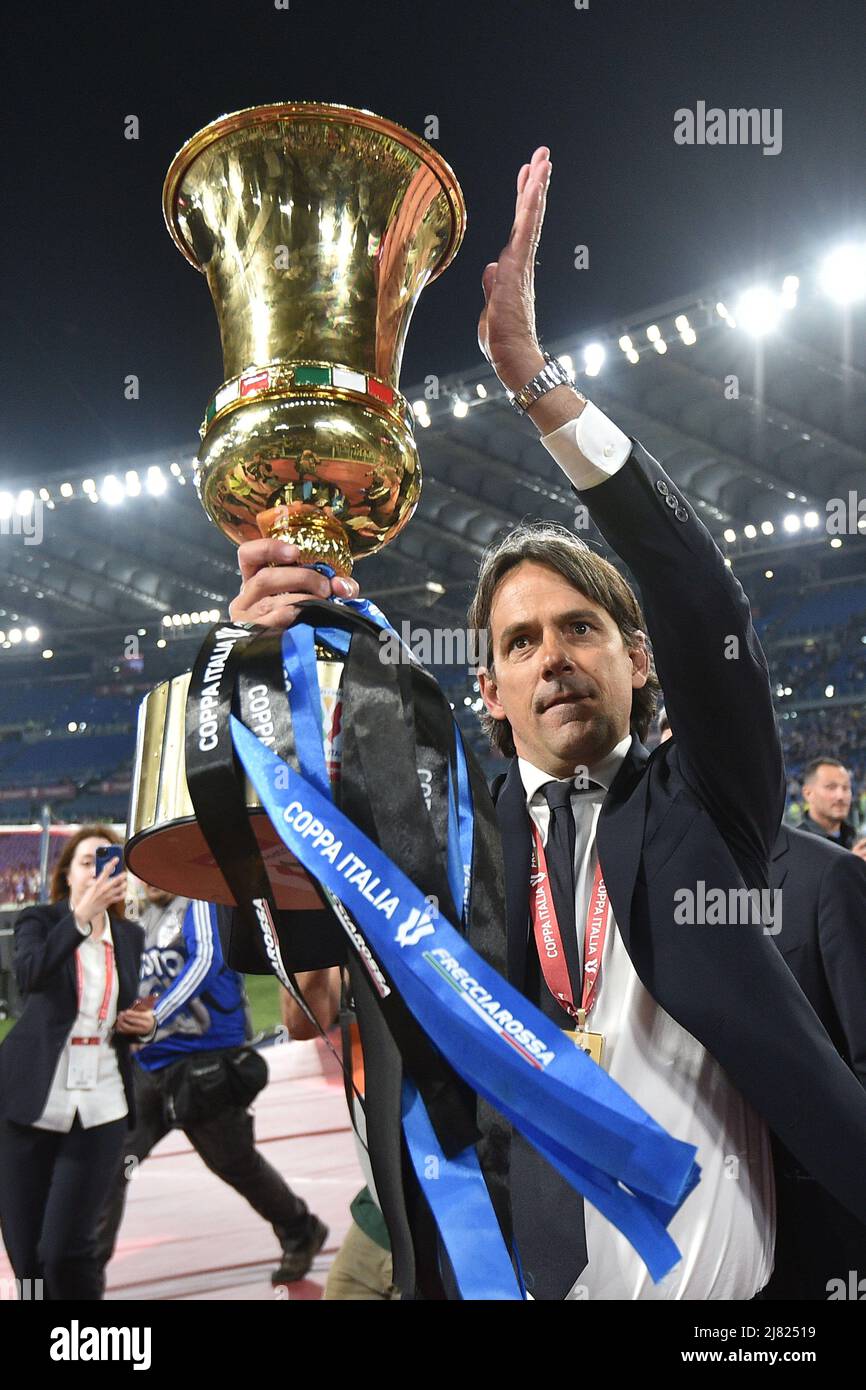 ROME, ITALY - May 11 : Players Inter Milan FC Celebrates The Victory ...