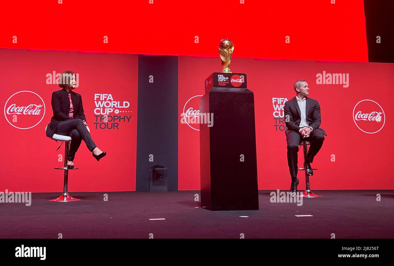 Qatar world cup trophy hi-res stock photography and images - Alamy