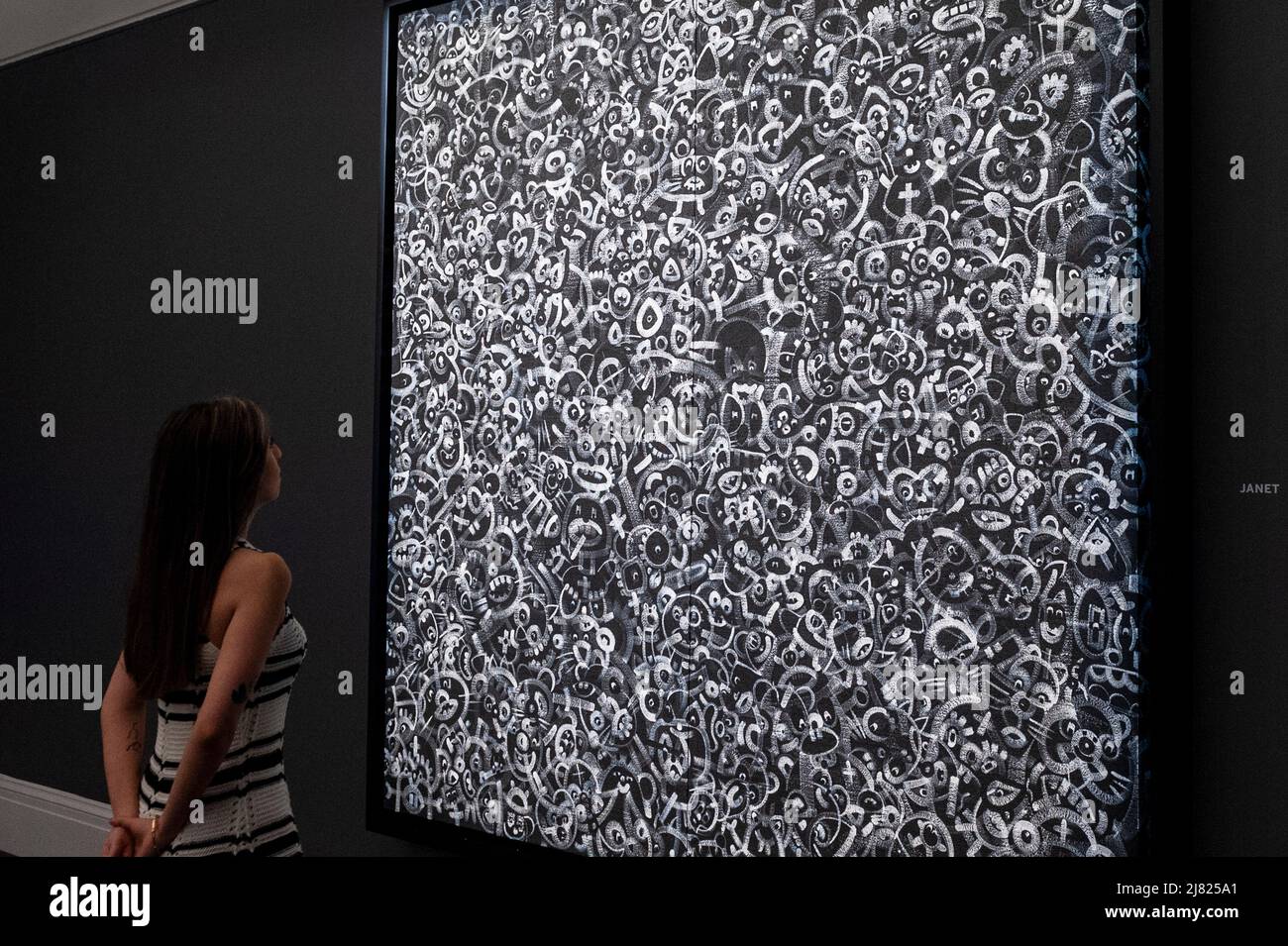 London, UK. 12 May 2022. A staff member views "Janet" by Robbie ...