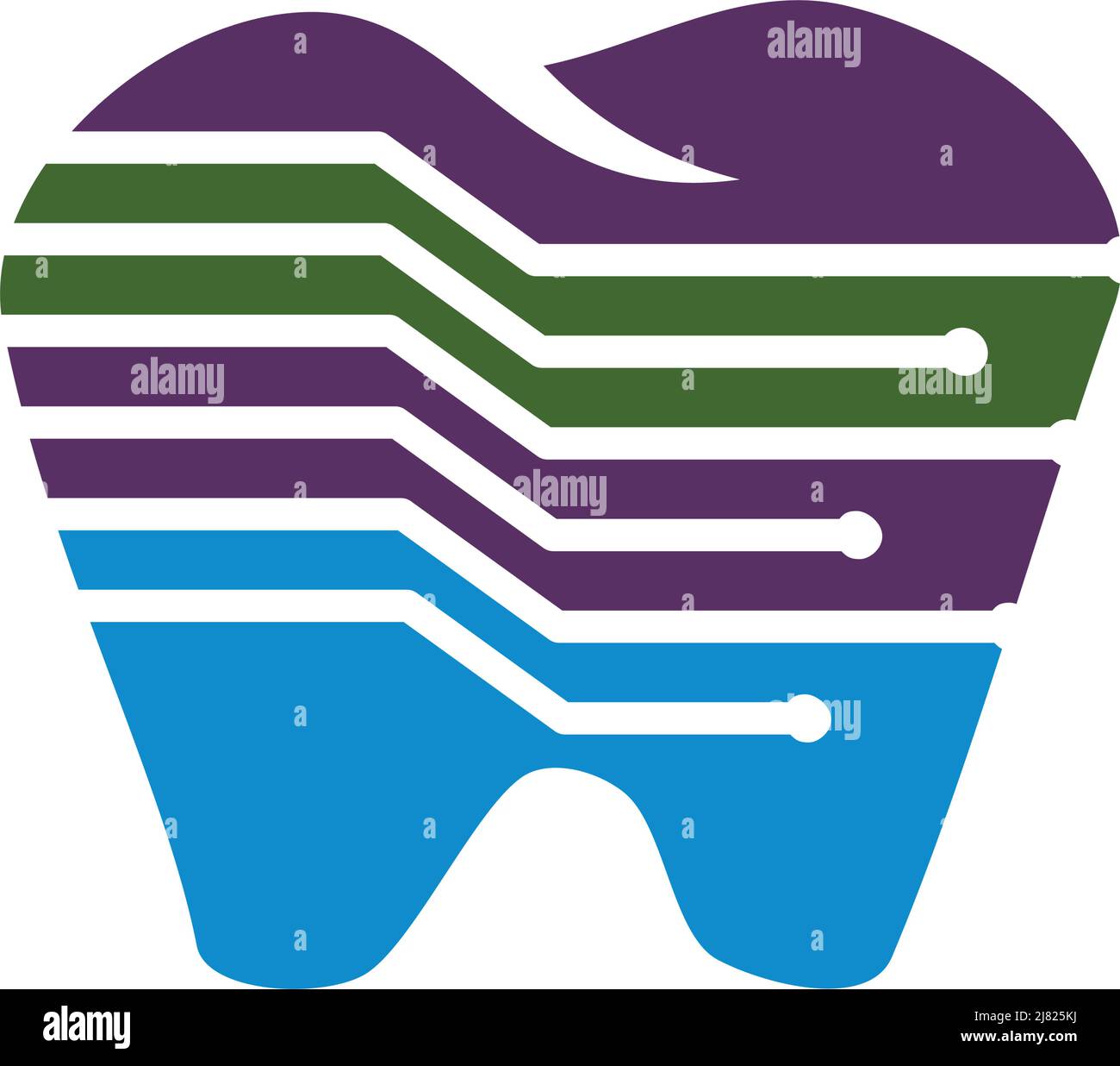 Dental Science Logo Icon Illustration Brand Identity Stock Vector Image ...
