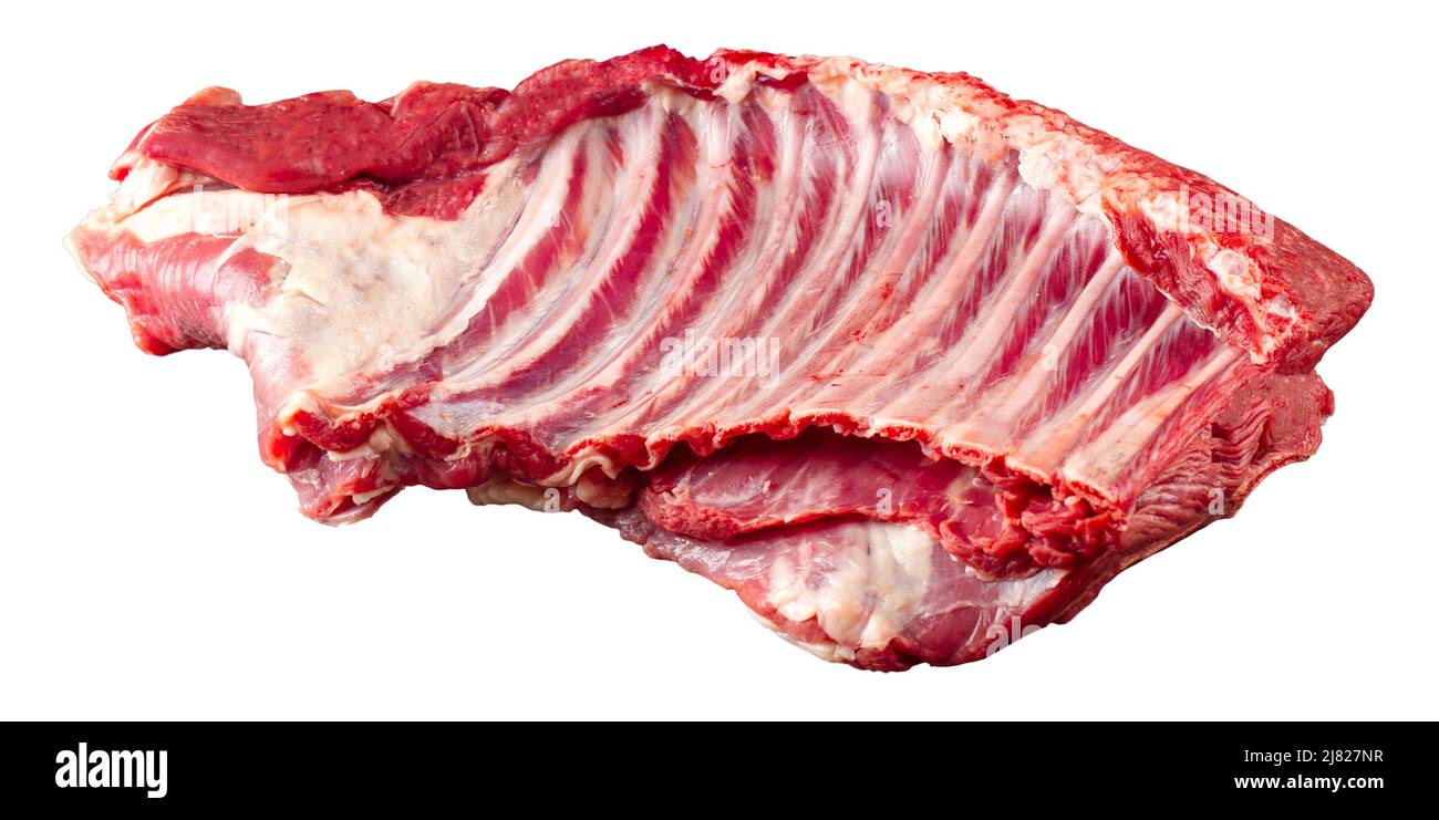 Isolated fresh raw beef ribs meat part Stock Photo - Alamy