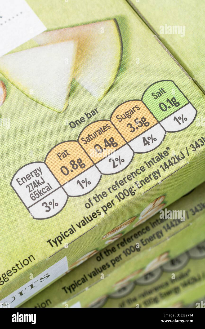 Close-up paperboard / cardboard packaging of Tesco own-label cereal ...