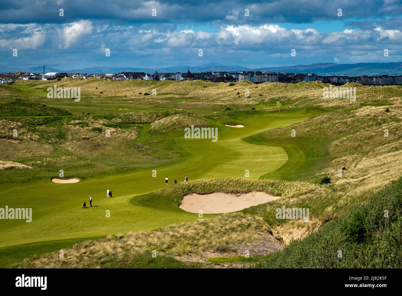 Views of the championshiop Royal Portrush golf course, the 7th Hole ...