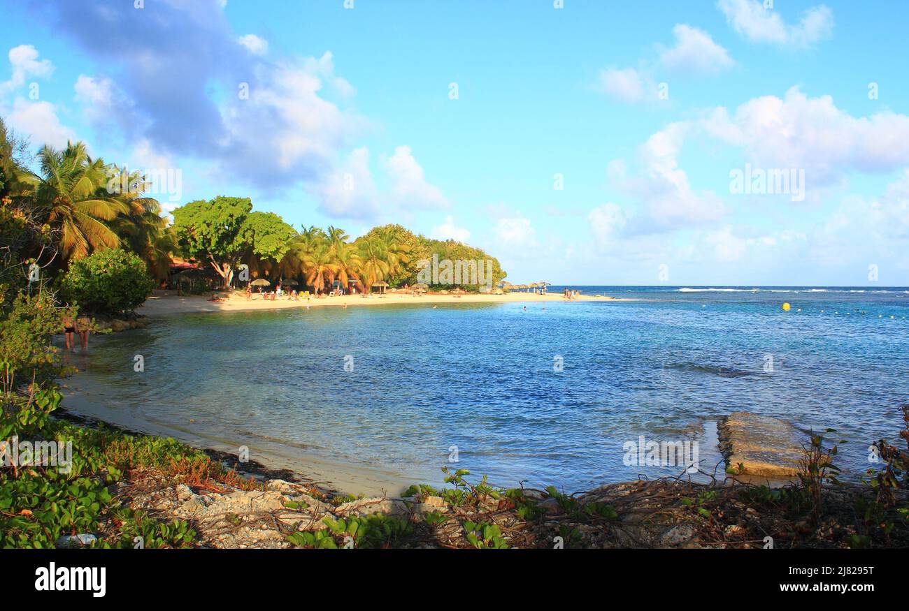 Anse des Rochers beach, Saint-François, Guadeloupe Stock Photo - Alamy