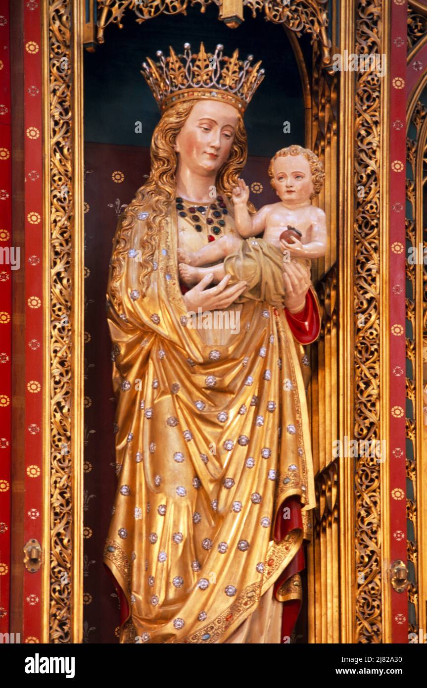 Amsterdam Holland St Francis Xavier Church Statue Of Madonna Della ...